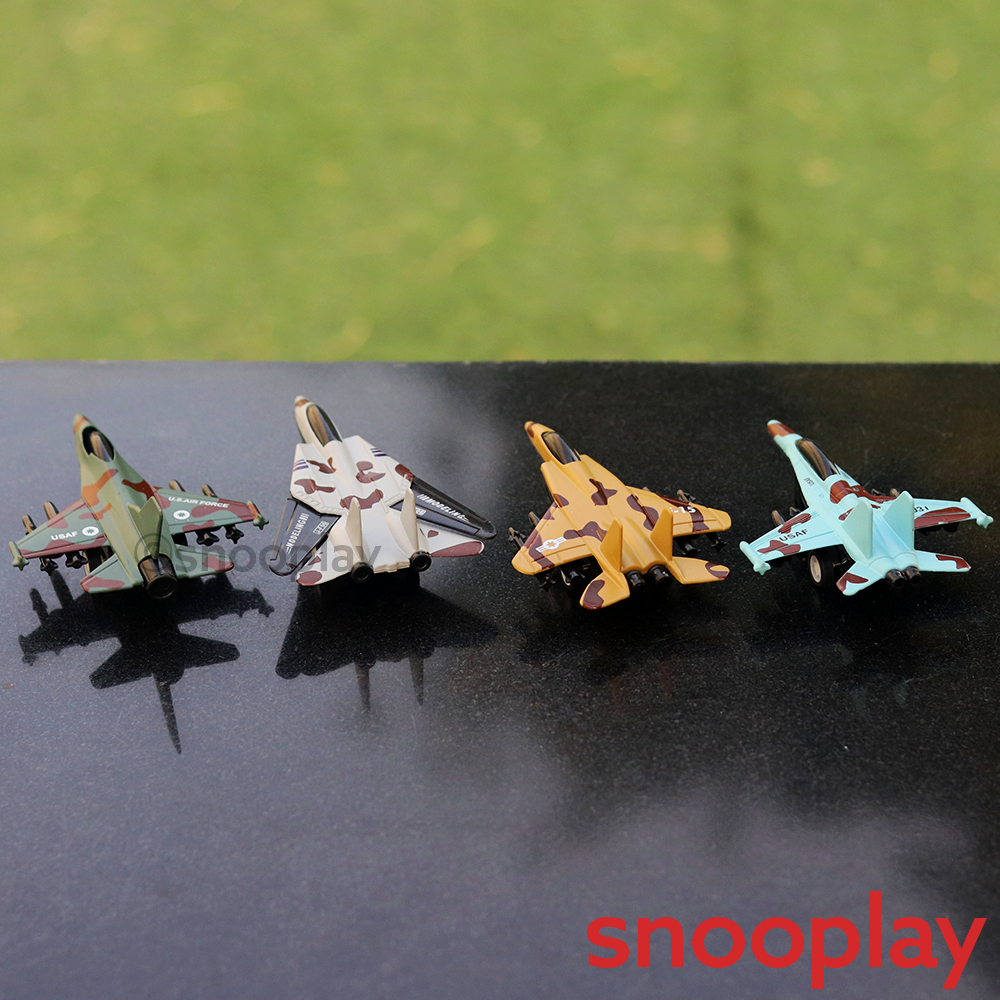 Buy Diecast Pull Back Fighter Jets Set-4 on Snooplay India