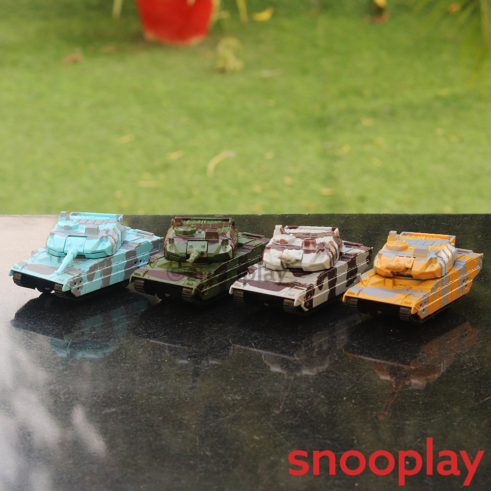 Buy Diecast Pull Back Tank Set-4 on Snooplay India