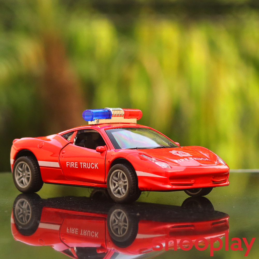 Fire Department Metal Car (3230) Diecast Model with Openable Doors (1 ...