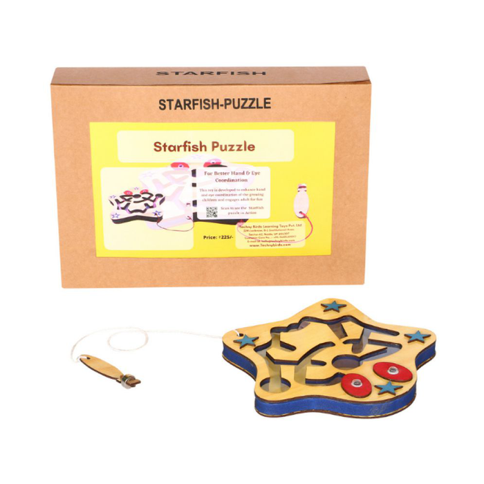 Buy Wooden Fun Toy Starfish Puzzle on Snooplay India