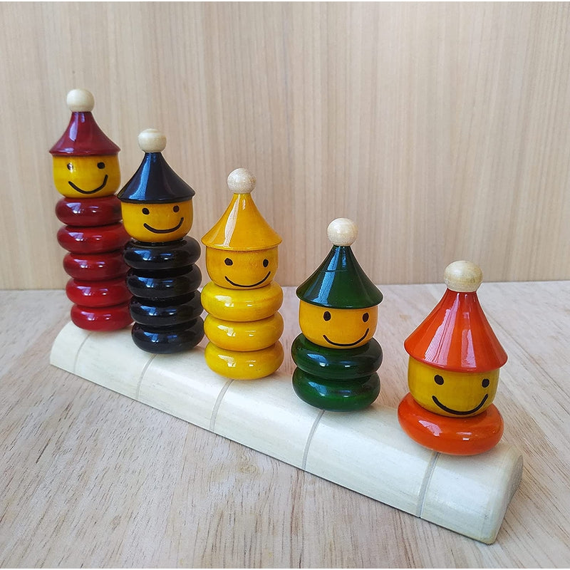 Buy Wooden Rainbow Calculation Counting Stacker Math Toy (15 Pieces) On ...