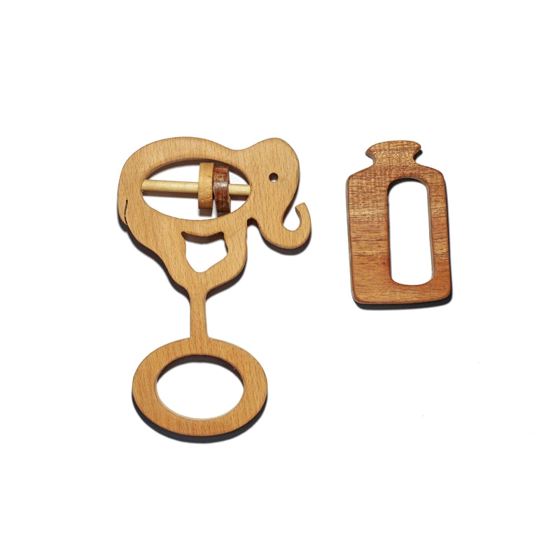 Buy Huge Jumbo - Wooden Rattle (3-12 Months) on Snooplay India