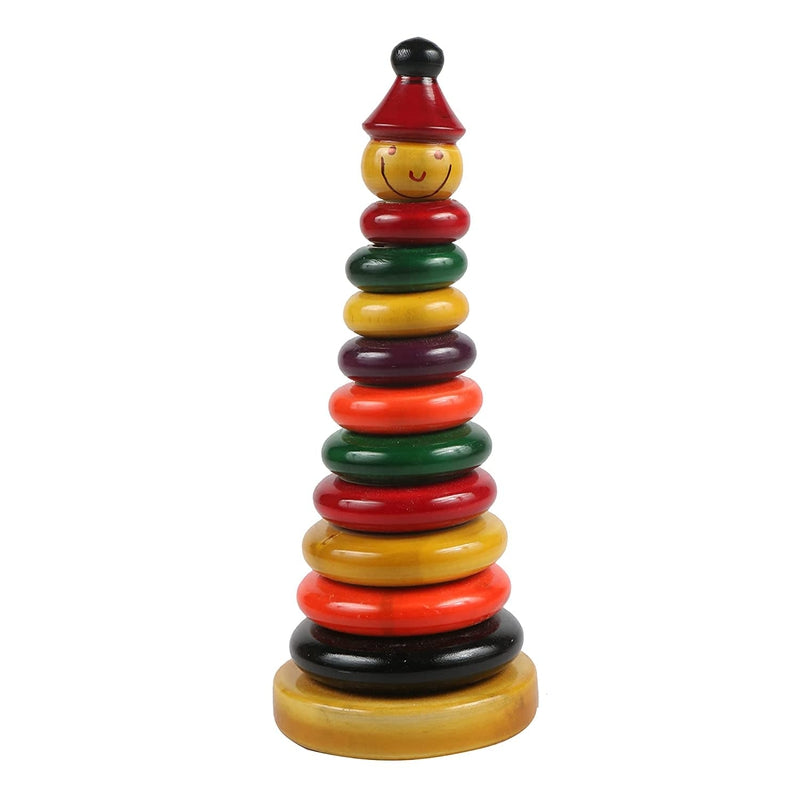 Buy Wooden Stacking Rings Game Toy - 10 Rings (1-2 Years) on Snooplay India