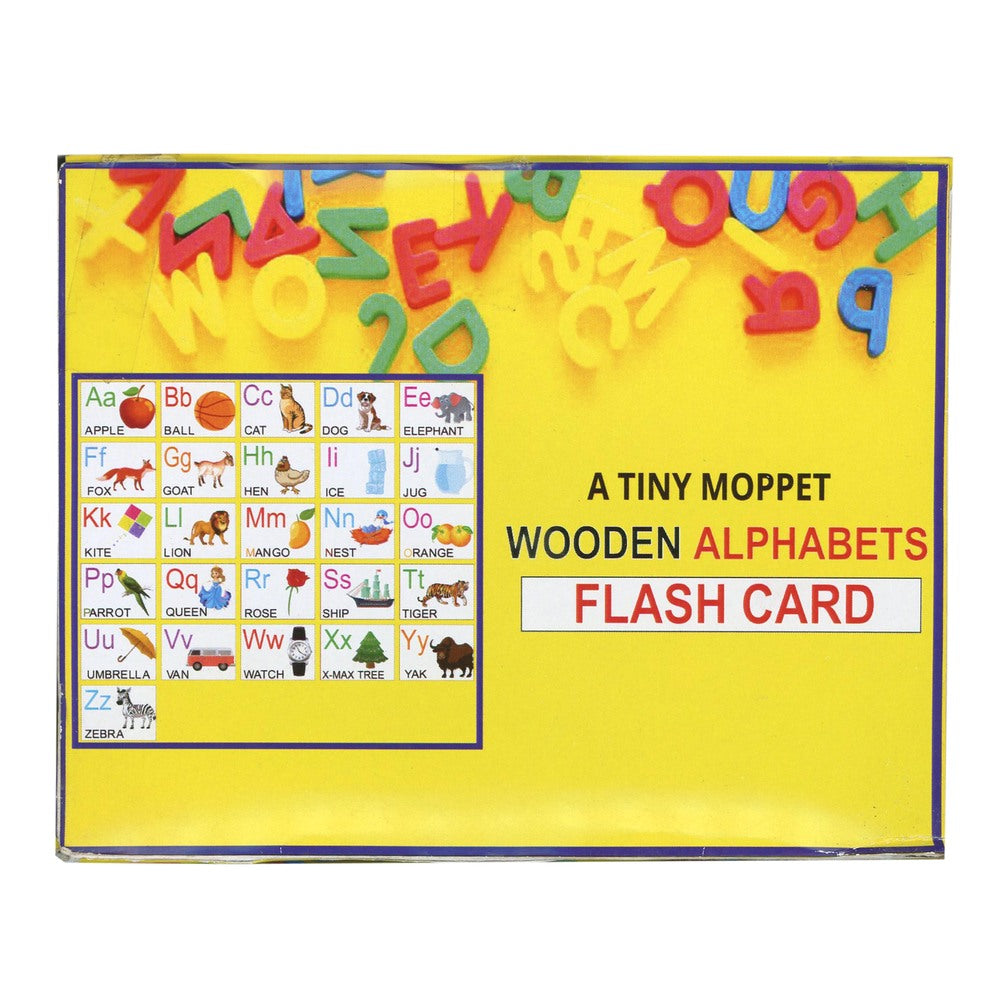 Buy Wooden Flash Cards - English Alphabet on Snooplay India