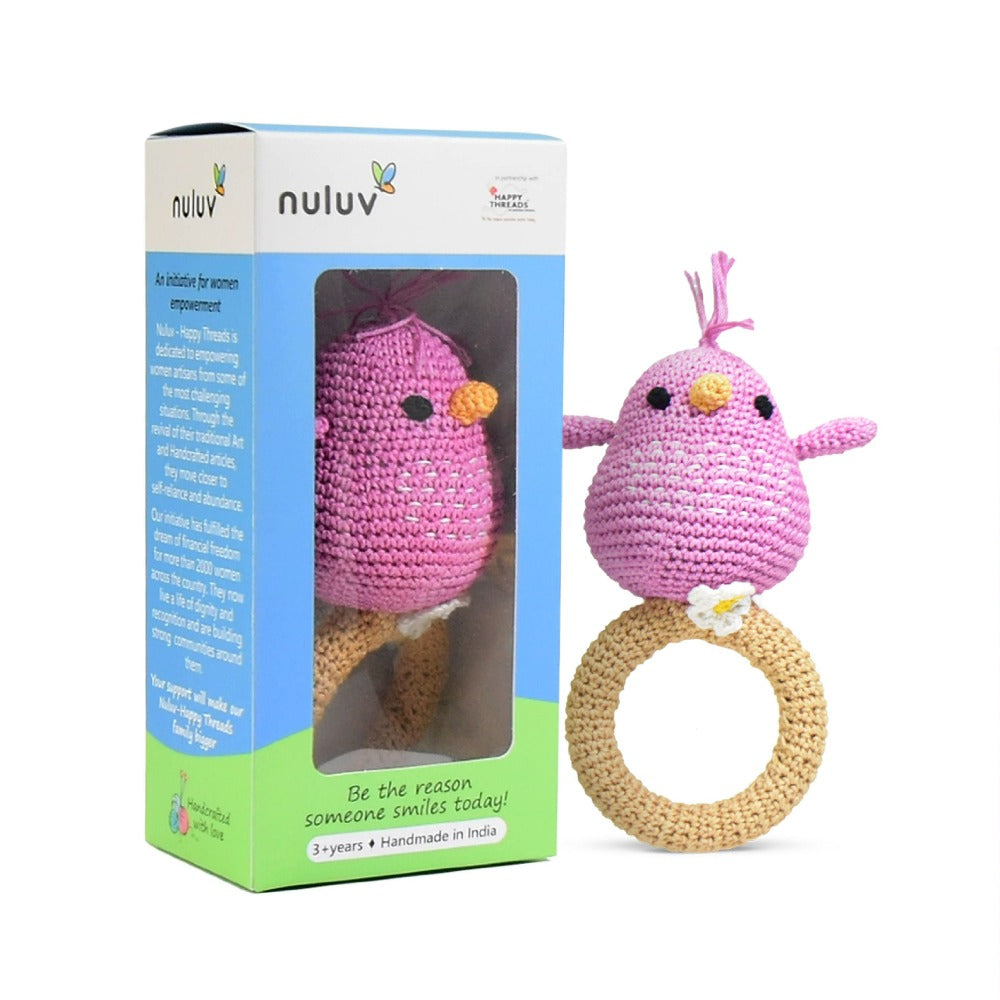 Buy Bird Crochet Rattle (3-12 Months) | Pink on Snooplay India