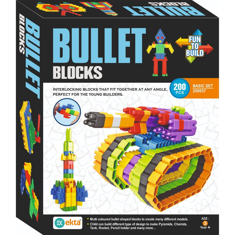 Bullet Blocks (Basic Building Set) 200 pcs – Snooplay