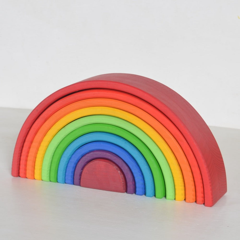 10-Piece Large Rainbow Stacker (1-3 Years) – Snooplay