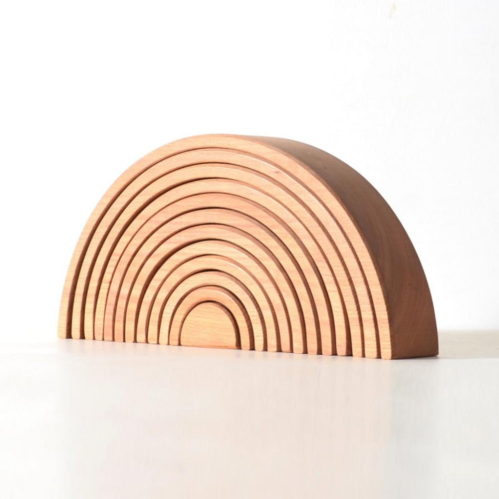 Buy 12-Piece Large Rainbow Stacker Natural on Snooplay Online