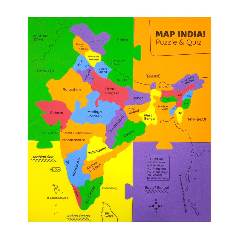 Buy Map Puzzle Combo - Maps of World, Asia, Europe & India (6-12 Years ...
