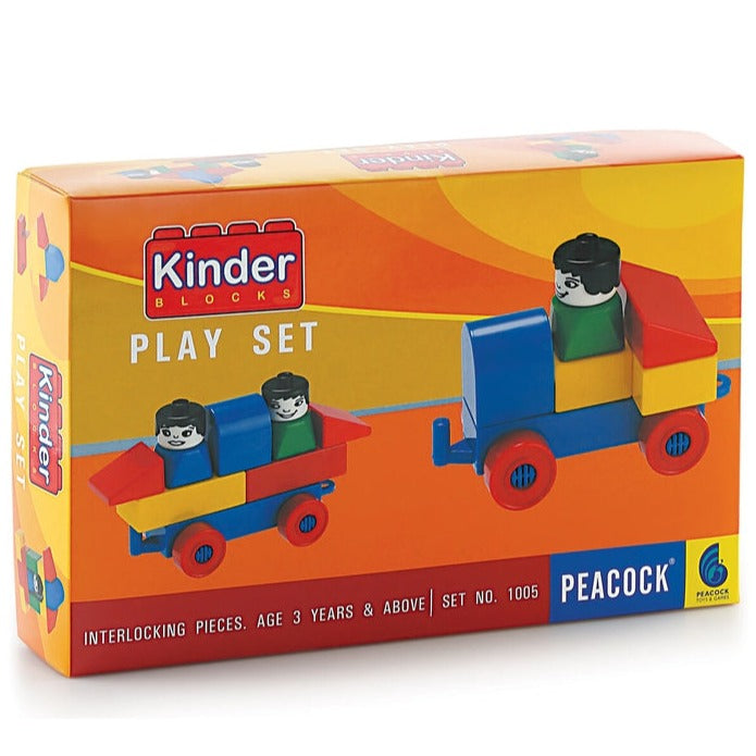 Kinder Blocks Play Set Building Blocks Set (1.5-4 Years) – Snooplay