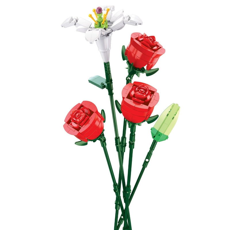 Buy Rose Building Block Kit (267 Pcs) on Snooplay India
