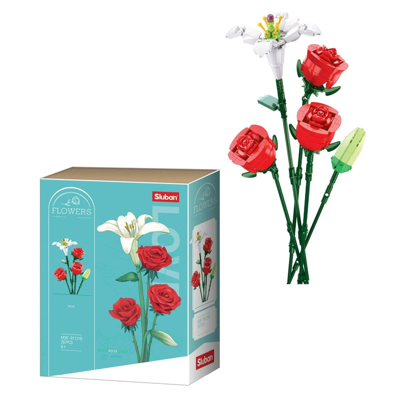 Buy Rose Building Block Kit (267 Pcs) on Snooplay India