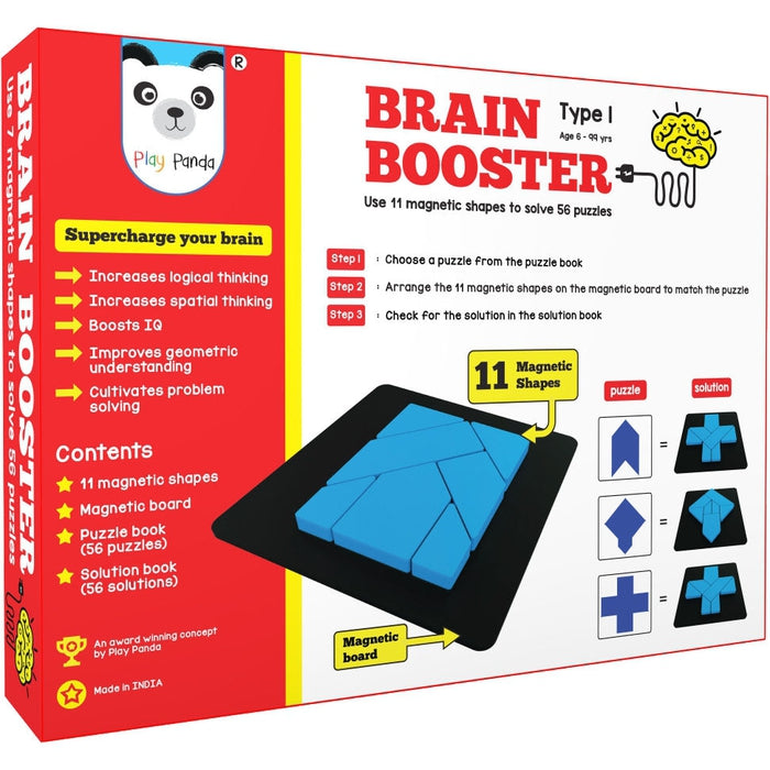 Buy 56 Pieces Brain Booster Type 1 (Senior) with Magnetic Shapes, Board ...