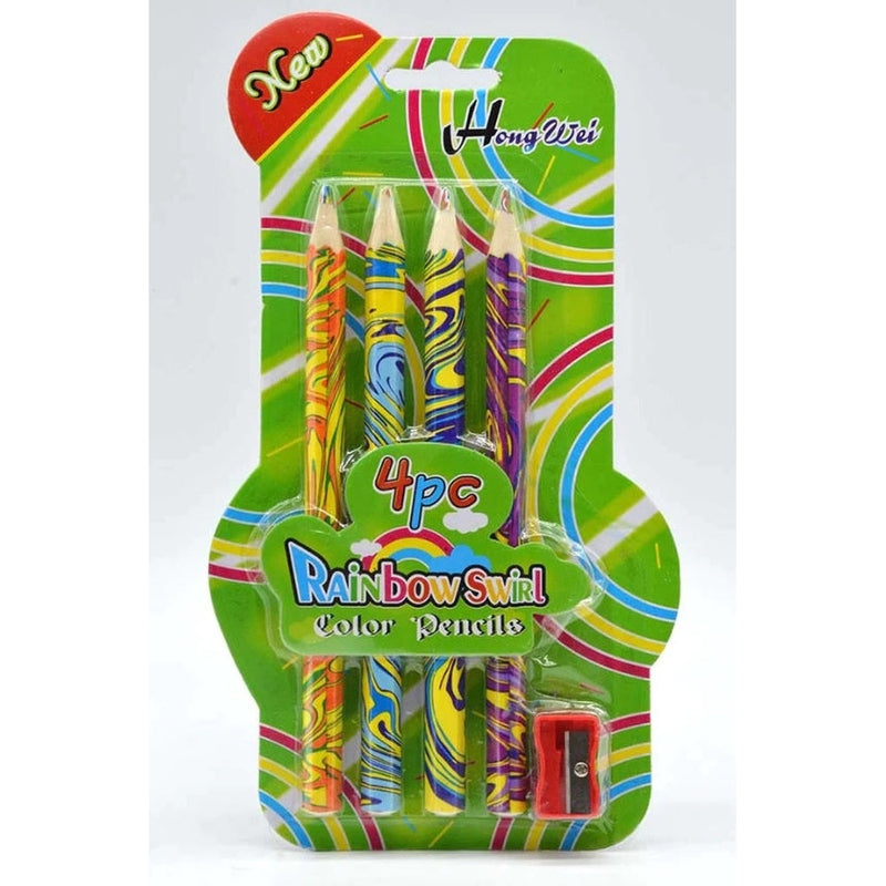 Buy Rainbow Pencils Colors for Kids with Sharpener on Snooplay India