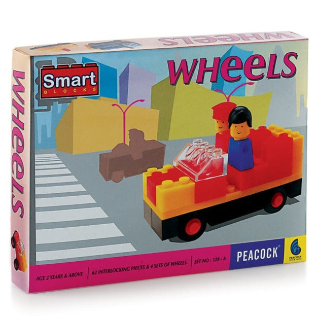 Smart Blocks Wheels Building Blocks Set – 67 Pieces (3-6 Years) – Snooplay