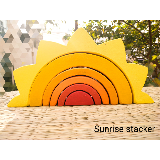 Sun Stacker - Wooden Toy (1-3 Years) – Snooplay