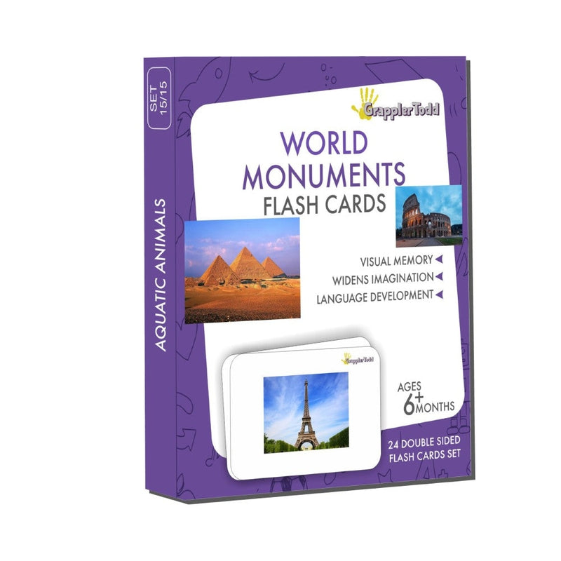 Buy World Monuments Flash Cards (4-6 Years) on Snooplay India